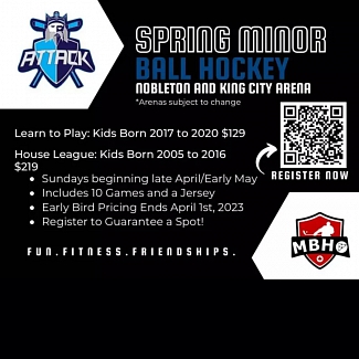 2023 Spring League Info | King City-Nobleton Ball Hockey League